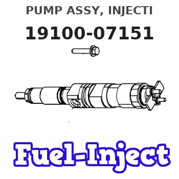 19100-07151 PUMP ASSY, INJECTI Denso Cross